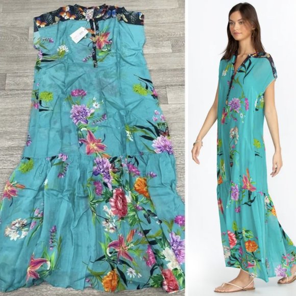 Johnny Was | Dresses | Johnny Waspanya Alba Bohemian Floral Maxi Dress ...